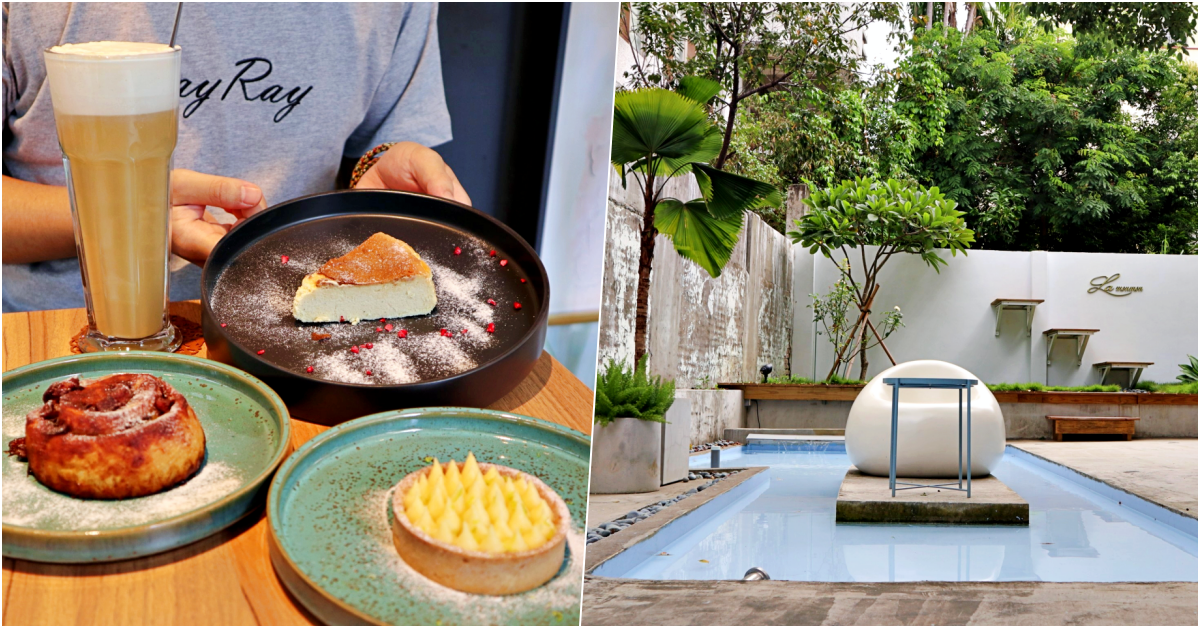 台中霧峰咖啡｜茉莫La monmon，呈現綠色般花朵的甜點店 - 馬克的足跡